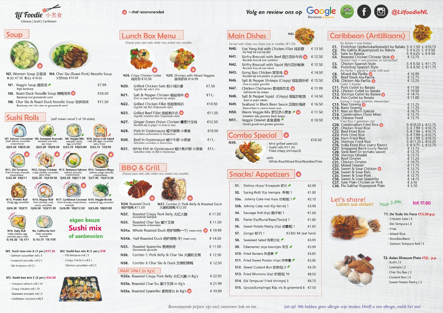 MENU - Lil' Foodie Rotterdam